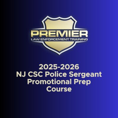 2025-2026 NJ CSC Police Sergeant Promotional Prep Course
